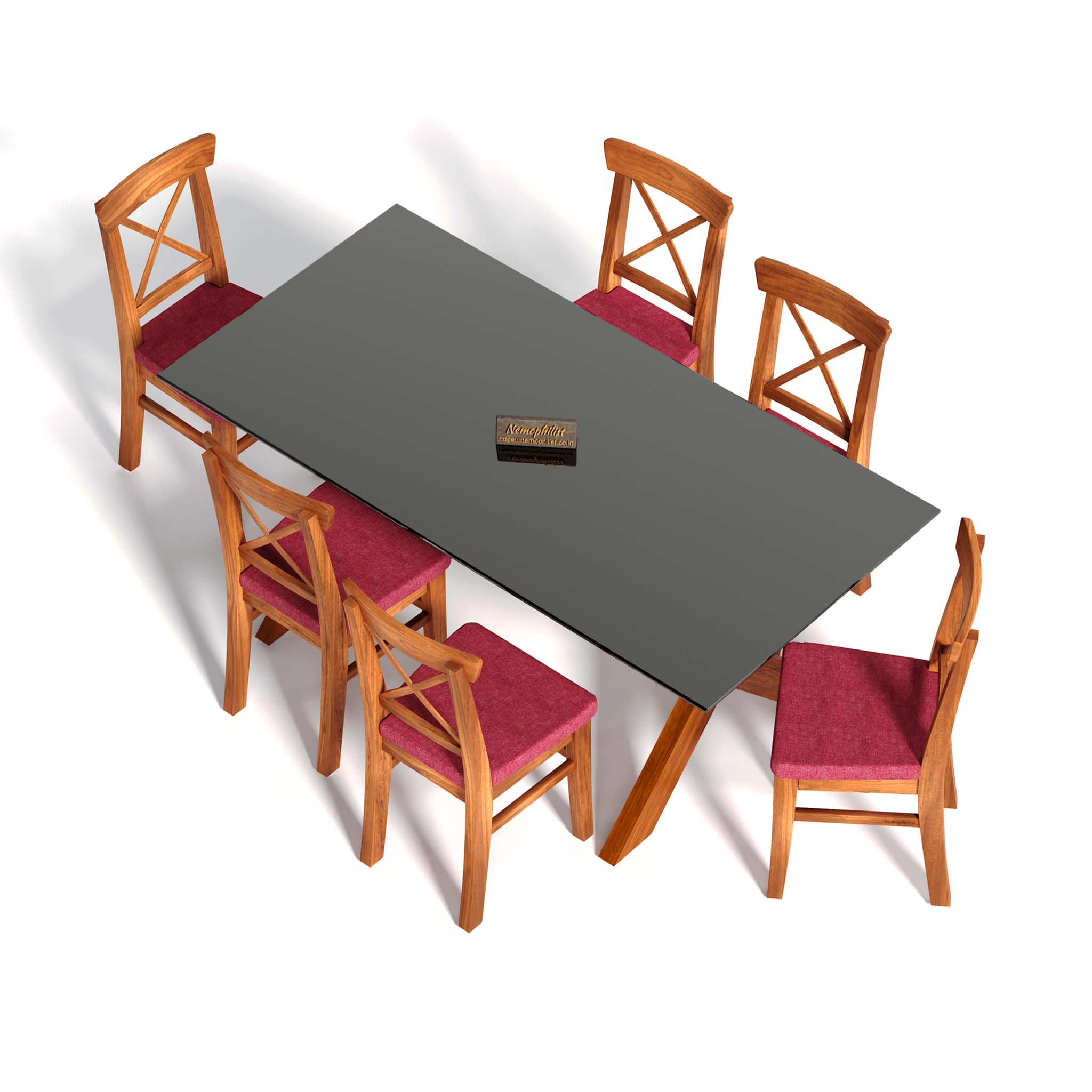 X-Frame Dining Table Set | Solid Teak | Handcrafted furniture